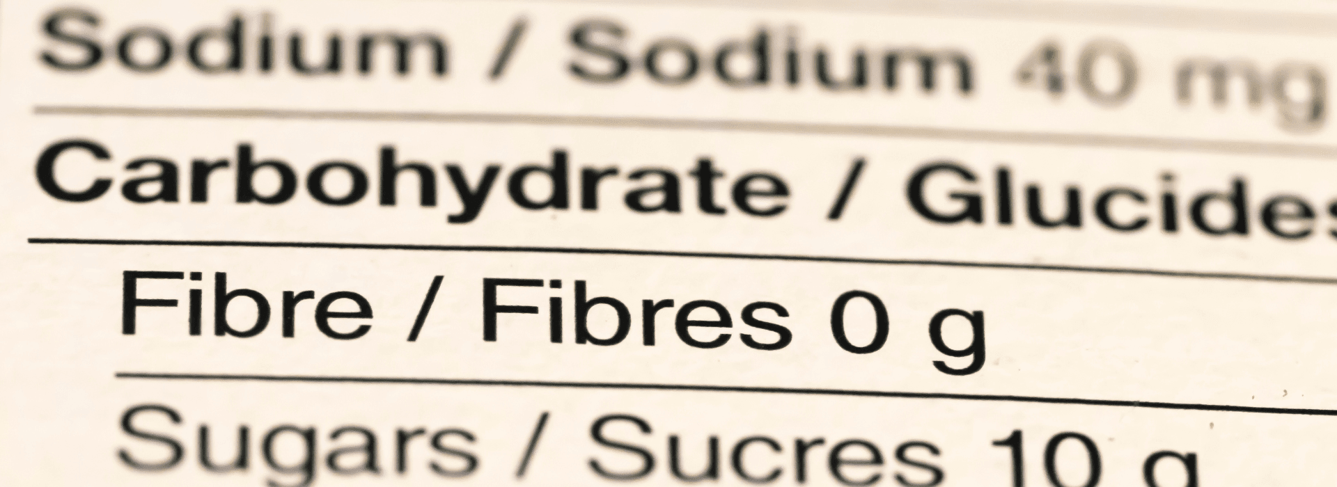 How to read nutritional charts 📜